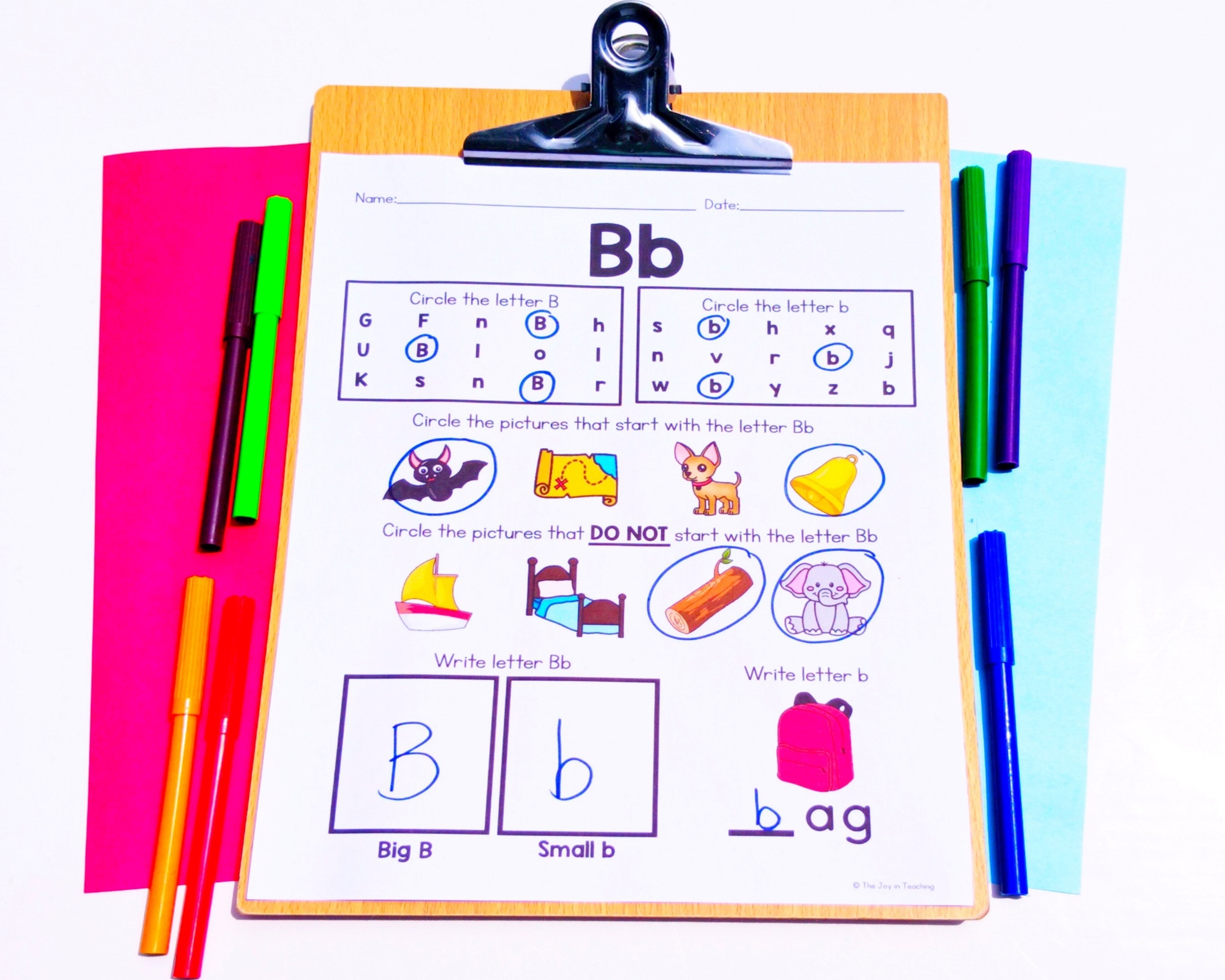 Alphabet Recognition Worksheet - Etsy