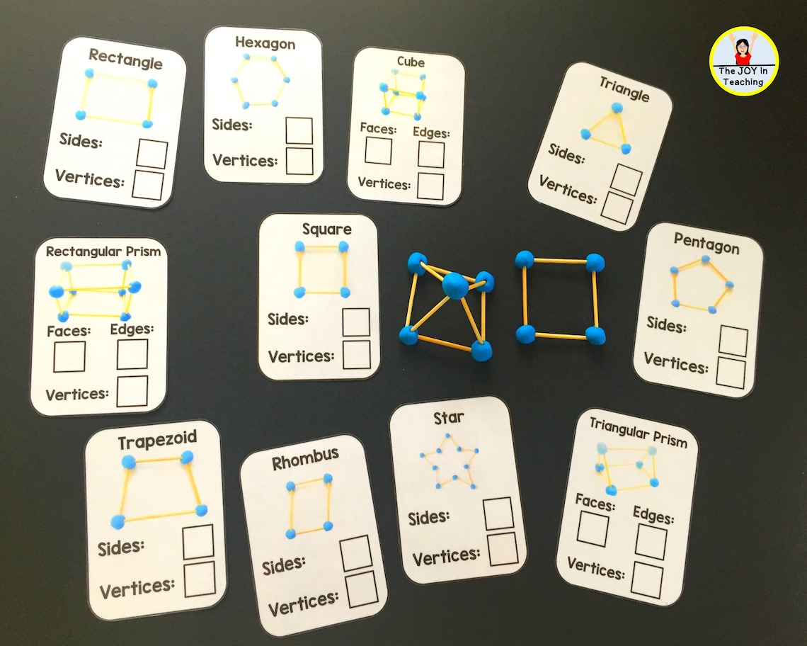 Building 2D and 3D Shapes Activity - Etsy