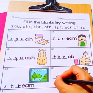 Trigraph Worksheet - Etsy