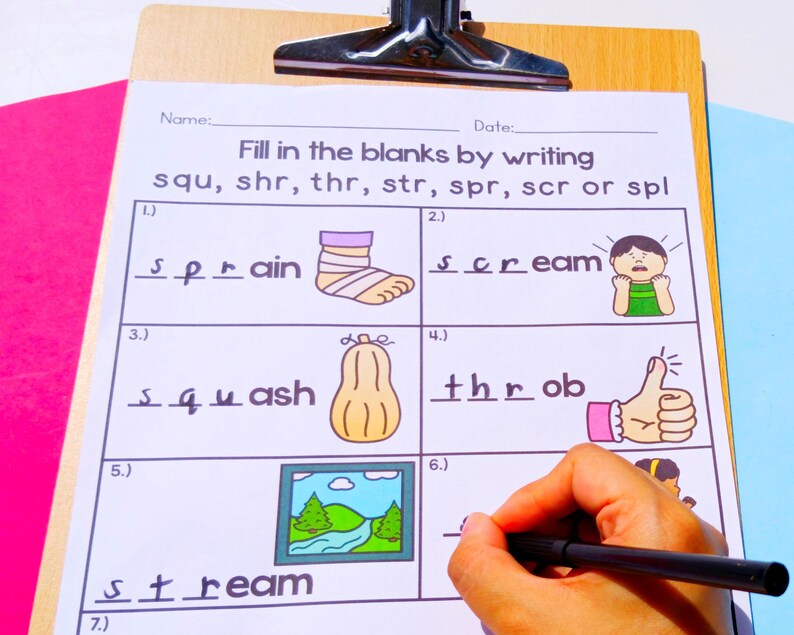 Trigraph Worksheet - Etsy