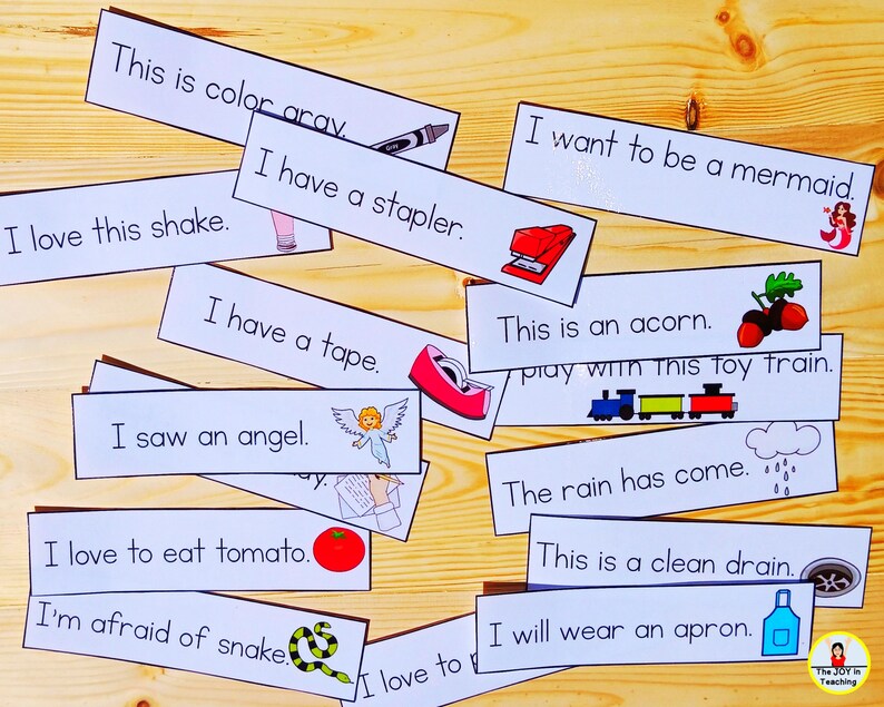 Long Vowel Sentence Flashcards - Etsy