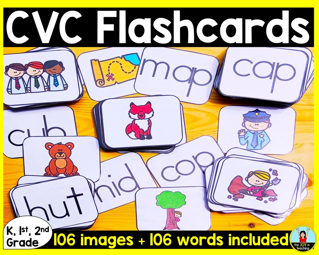CVC Flashcards - Etsy