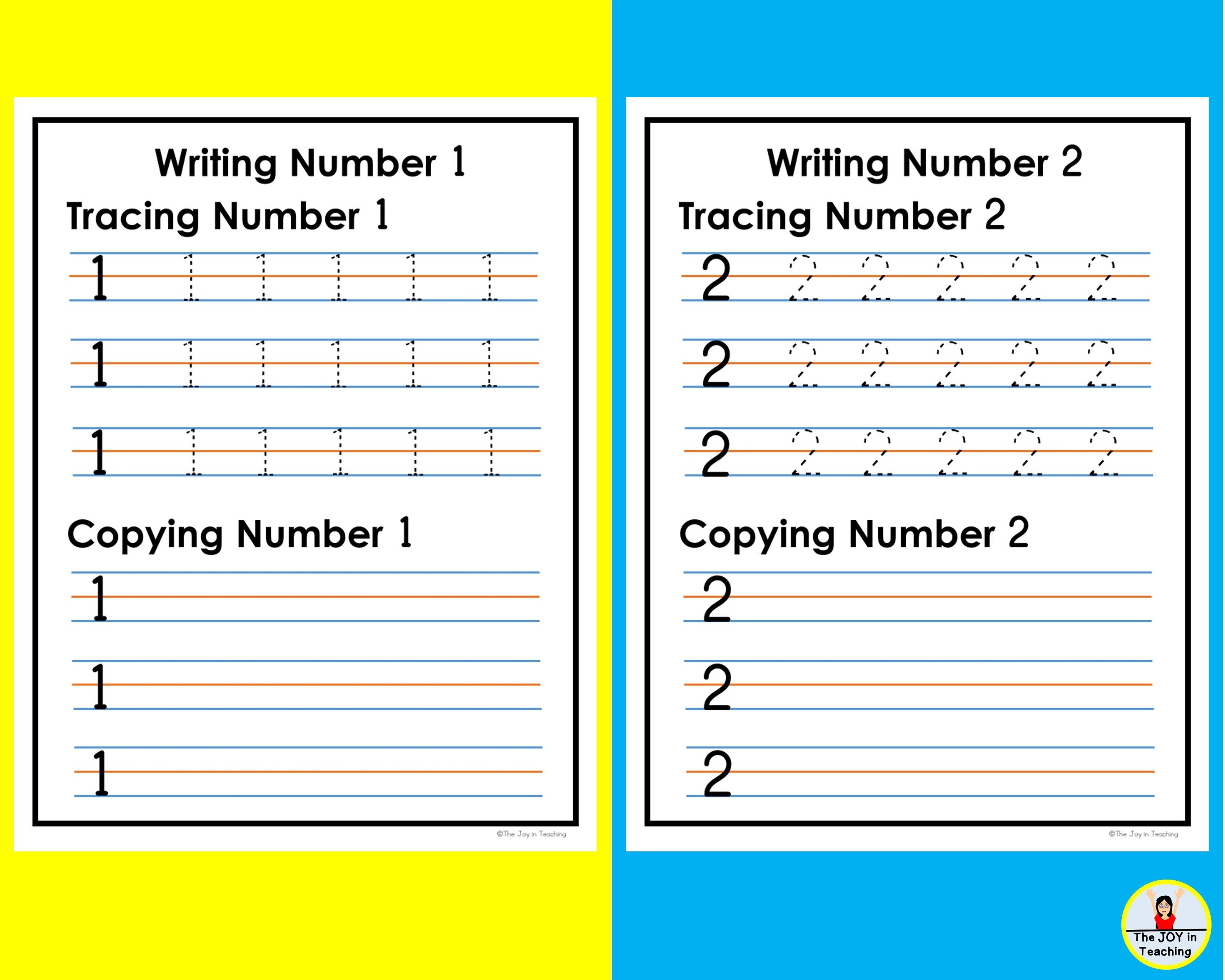 Numbers 0-20 Tracing and Writing Worksheet - Etsy