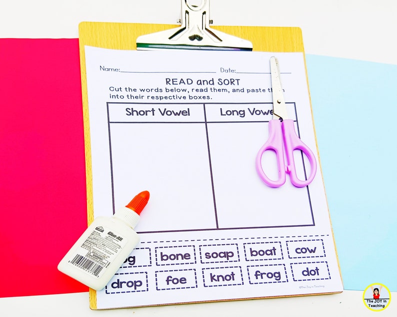 Long Vowel O Worksheet - Etsy