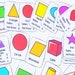 2D and 3D Shapes Flashcards - Etsy