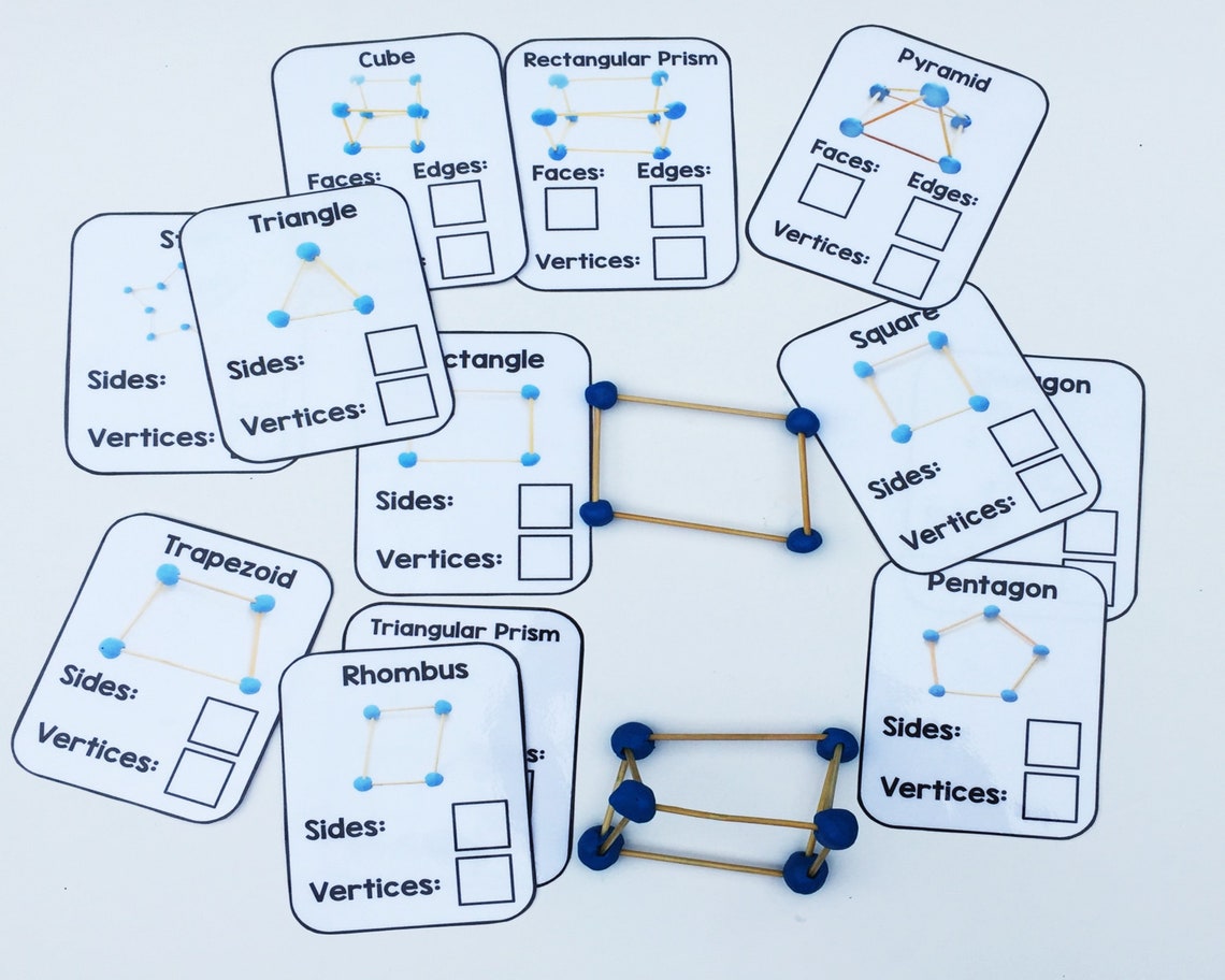Building 2D and 3D Shapes Activity - Etsy