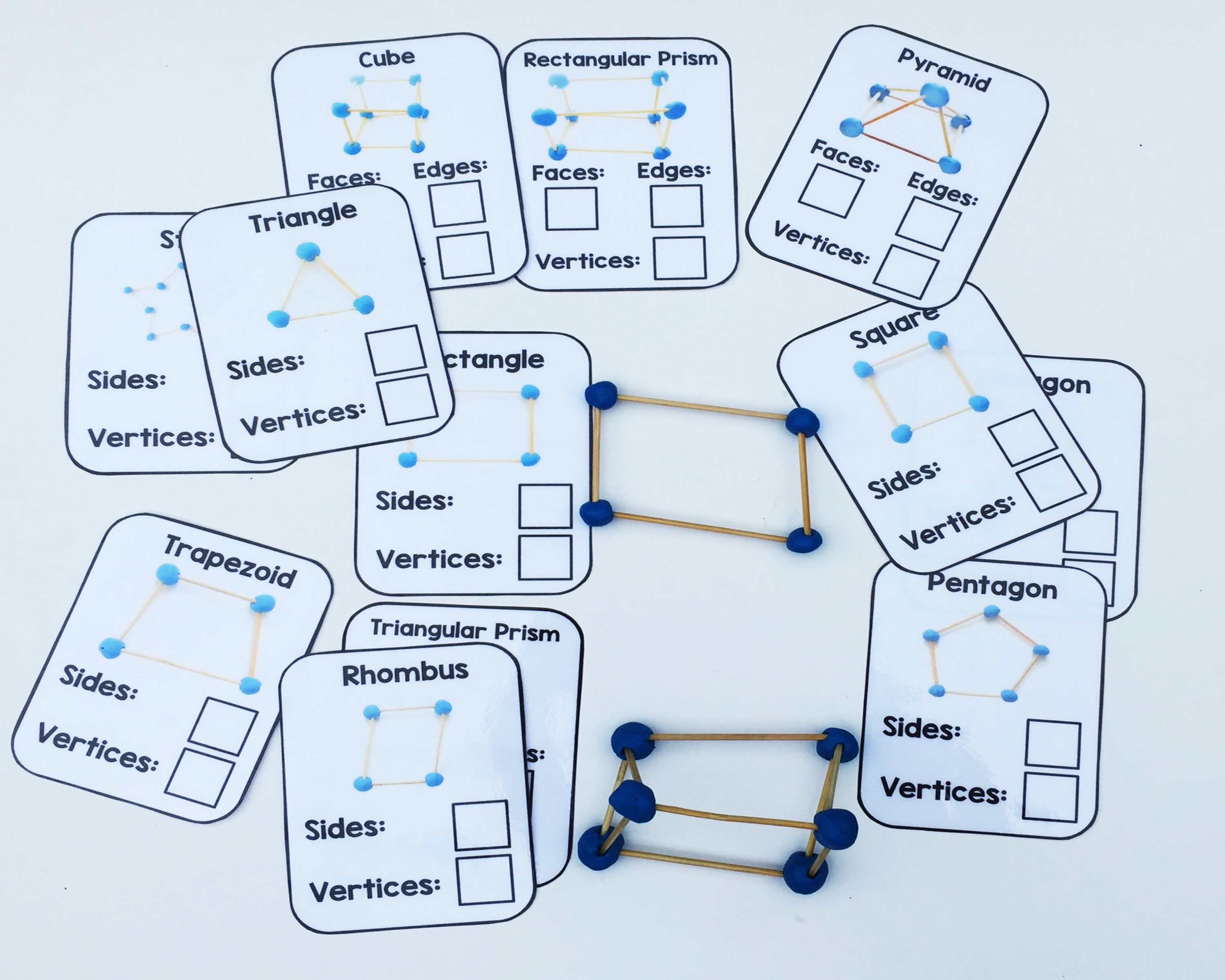 Building 2D and 3D Shapes Activity - Etsy