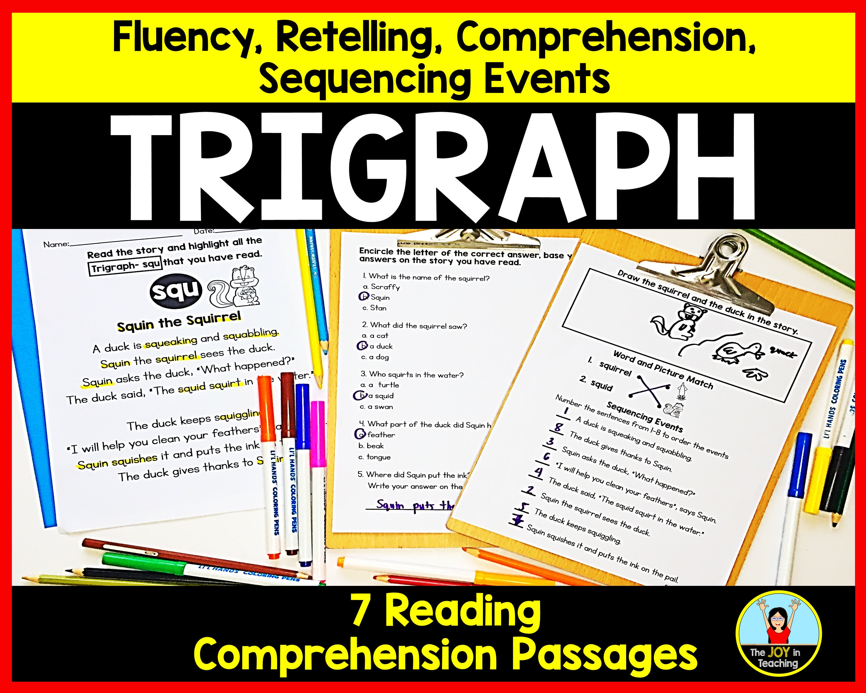 Trigraph Reading Comprehension Passage - Etsy