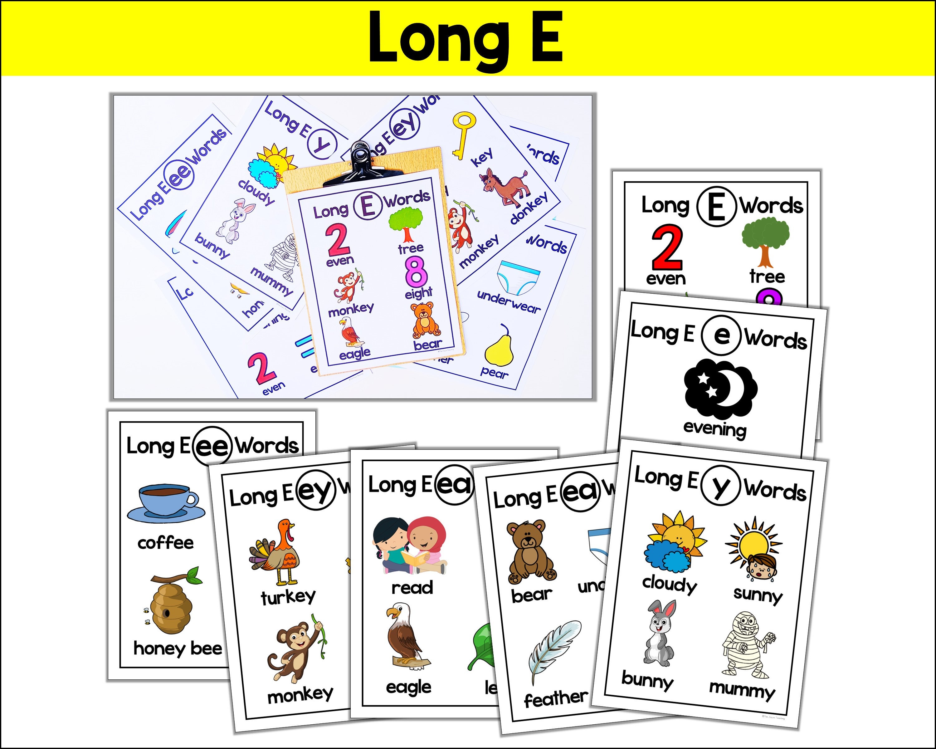 Long Vowel Posters - Etsy