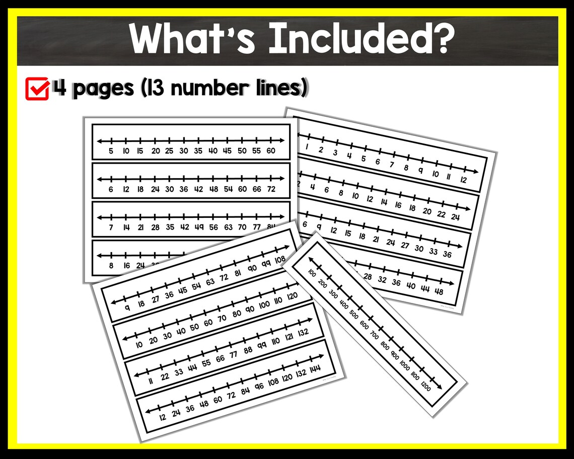 Skip Counting Number Line - Etsy