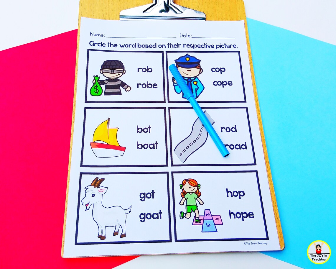 Short Vowel and Long Vowel Identification - Etsy
