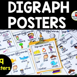 Digraph Posters - Etsy