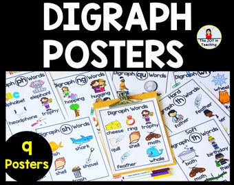Digraph Posters - Etsy