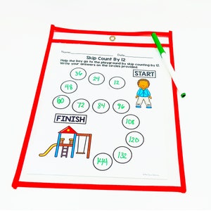 Skip Counting Maze Worksheet - Etsy
