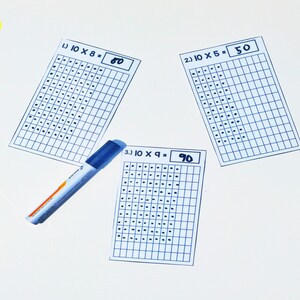 Multiplication Using Array Worksheet - Etsy