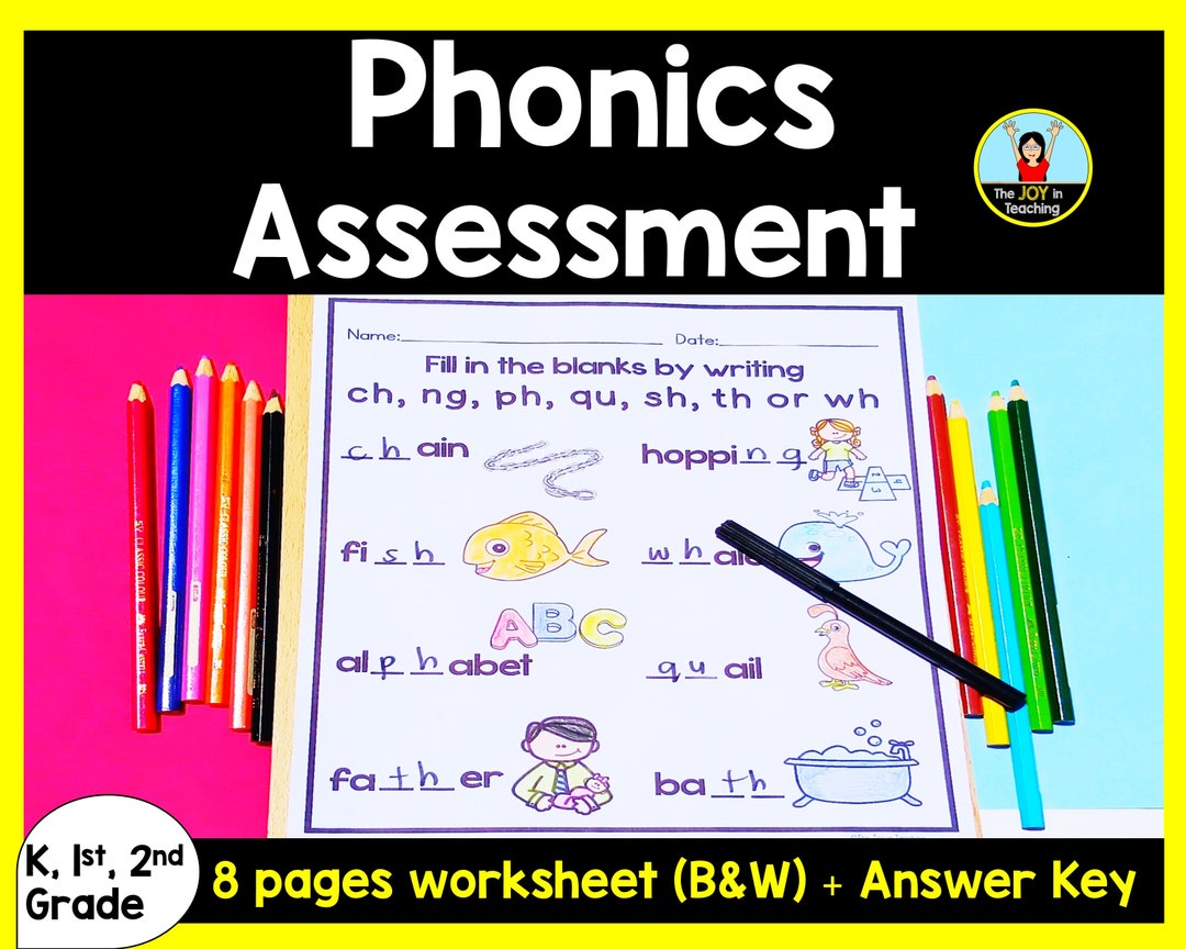Phonics Assessment Worksheet - Etsy