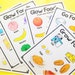 Go, Grow and Glow Foods Activity - Etsy