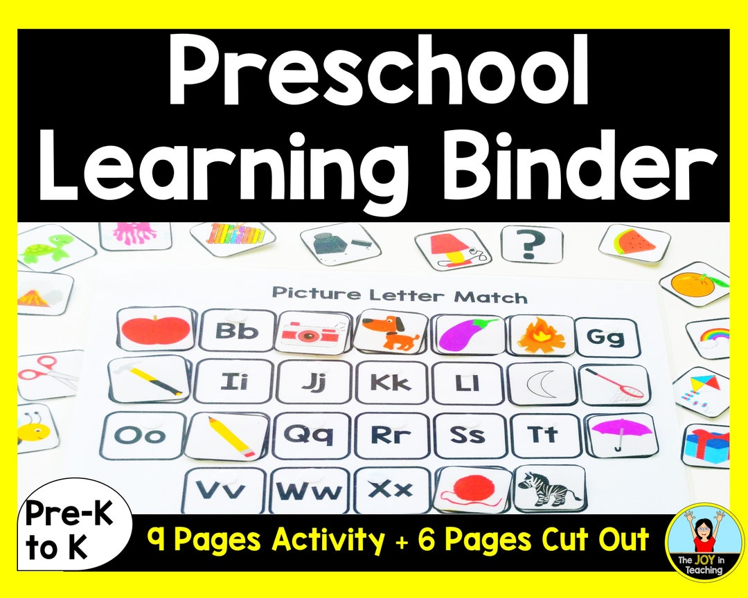 Preschool Learning Binder - Toddler Learning Binder Printable - Etsy