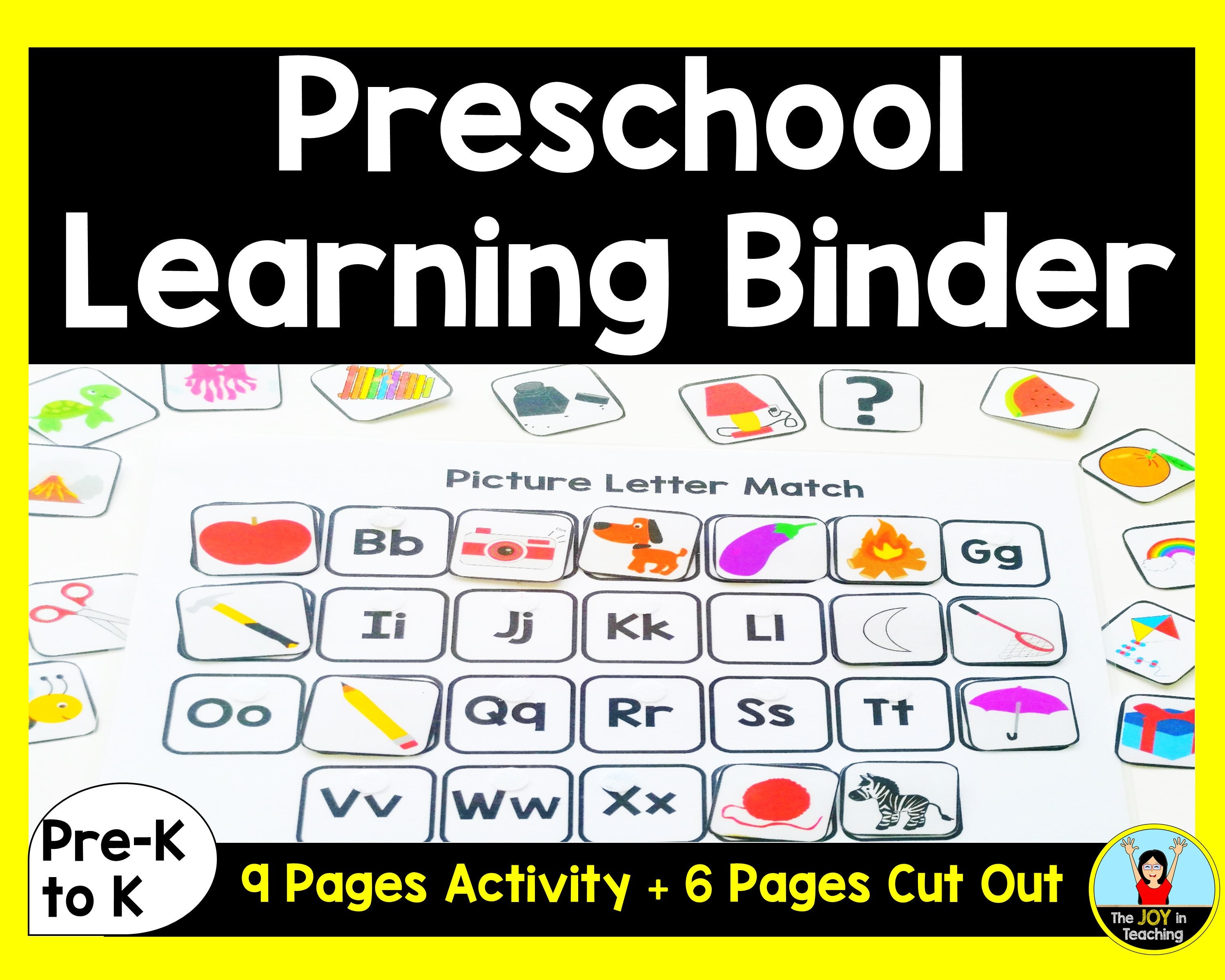 Preschool Learning Binder - Toddler Learning Binder Printable - Etsy