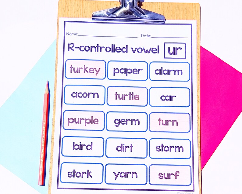R-controlled Vowel Word Hunt Bossy R Word Hunt - Etsy