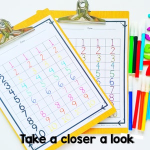 Numbers 1-10 Assessment Worksheet-numbers 1-10 Counting-numbers 1-10 ...