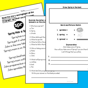 Trigraph Reading Comprehension Passage - Etsy