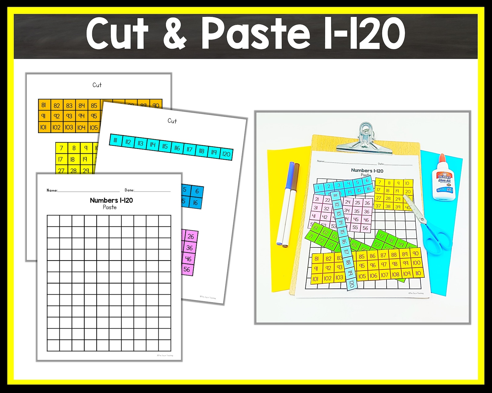 Numbers 1-120 Assessment Worksheet - Etsy