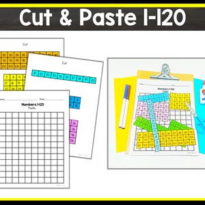 Numbers 1-120 Assessment Worksheet - Etsy