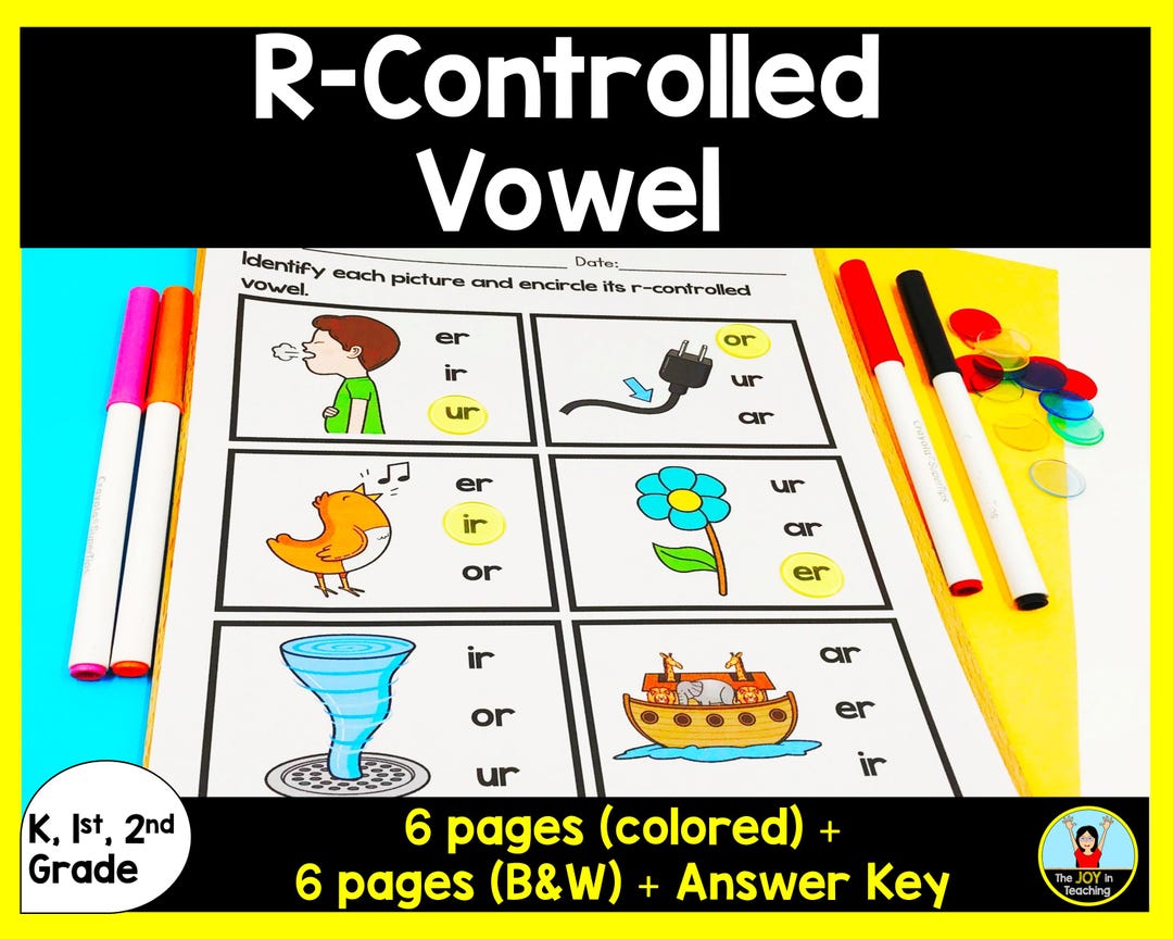 R-controlled Vowel Identify and Encircle - Etsy