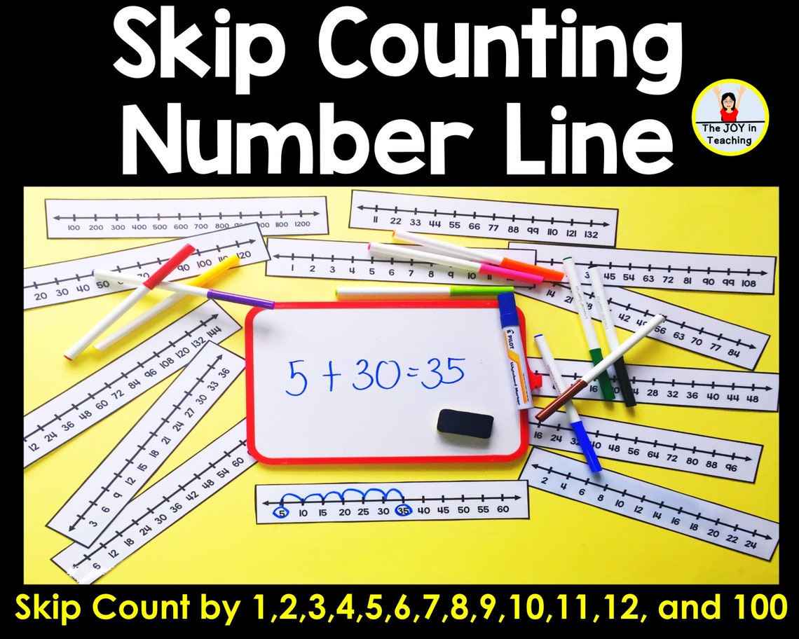 Skip Counting Number Line (Instant Download) - Etsy