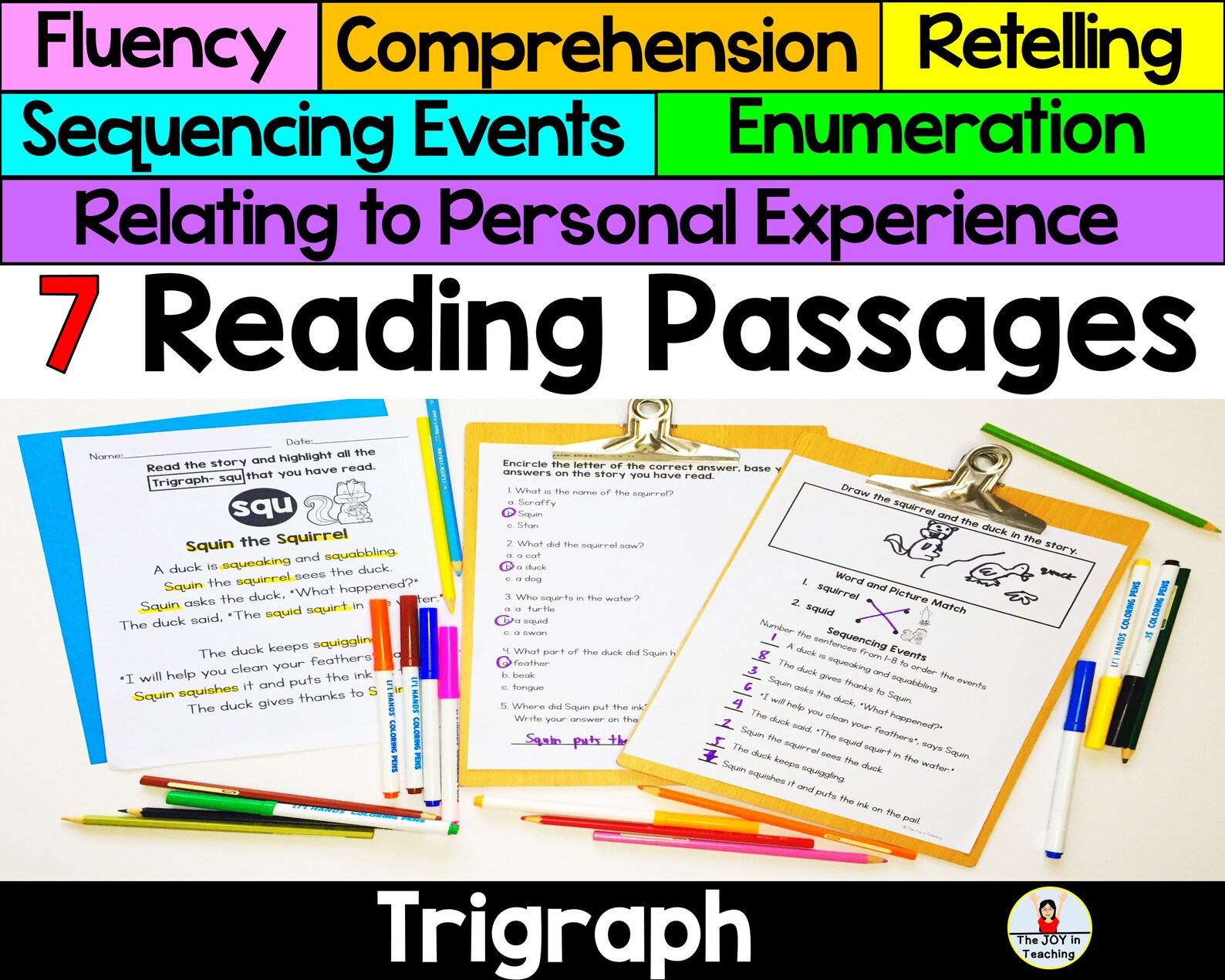 Trigraph Reading Comprehension Passage - Etsy