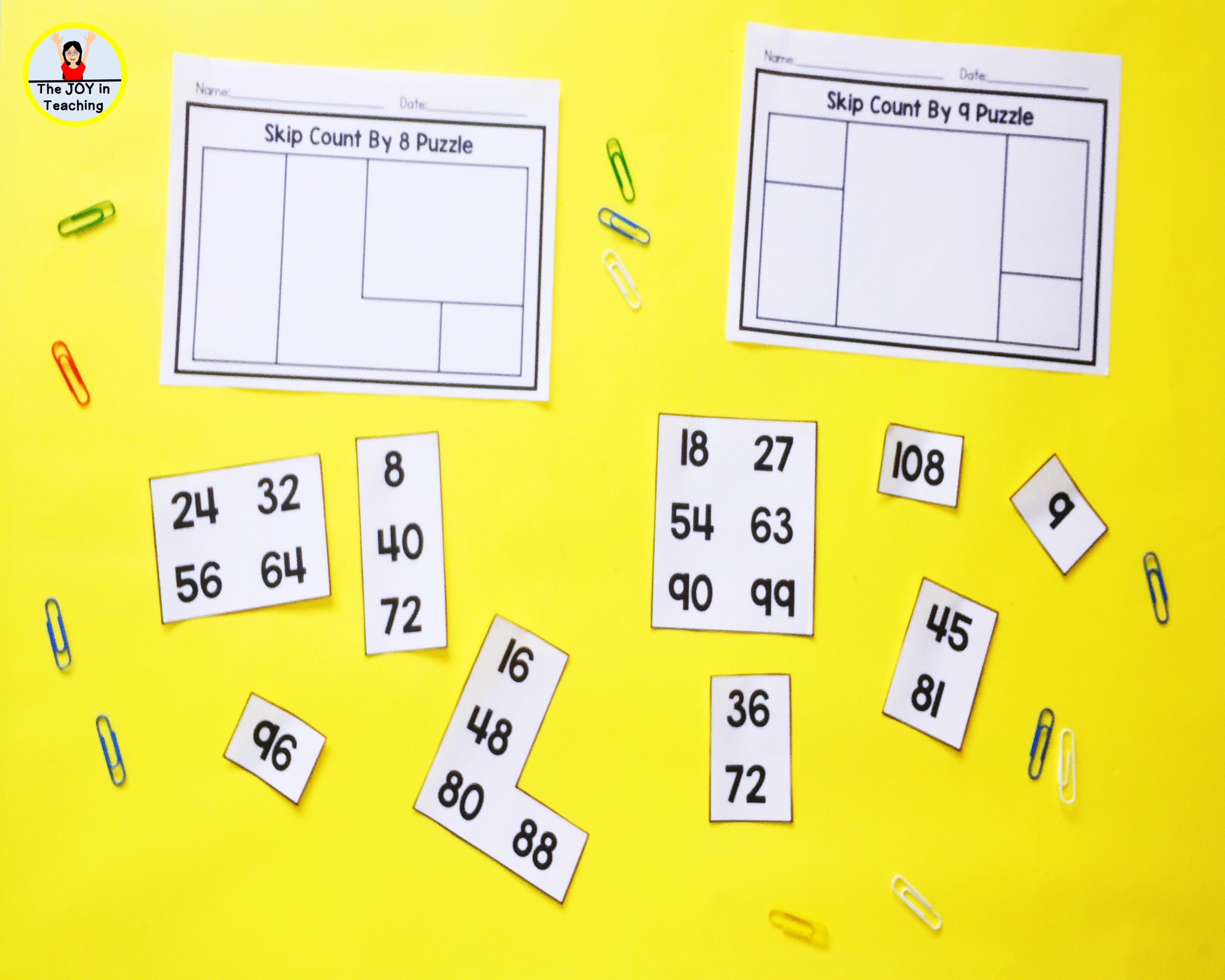 Skip Counting Puzzle Activity - Etsy UK