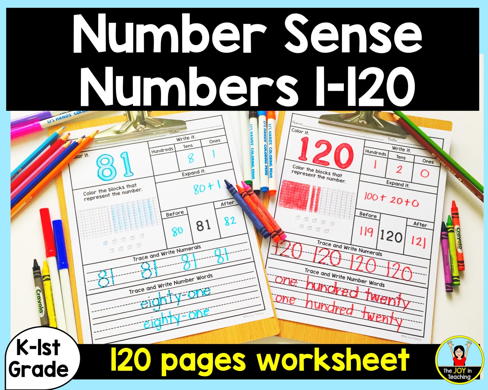 Number Sense Numbers 1-120 Worksheet - Etsy