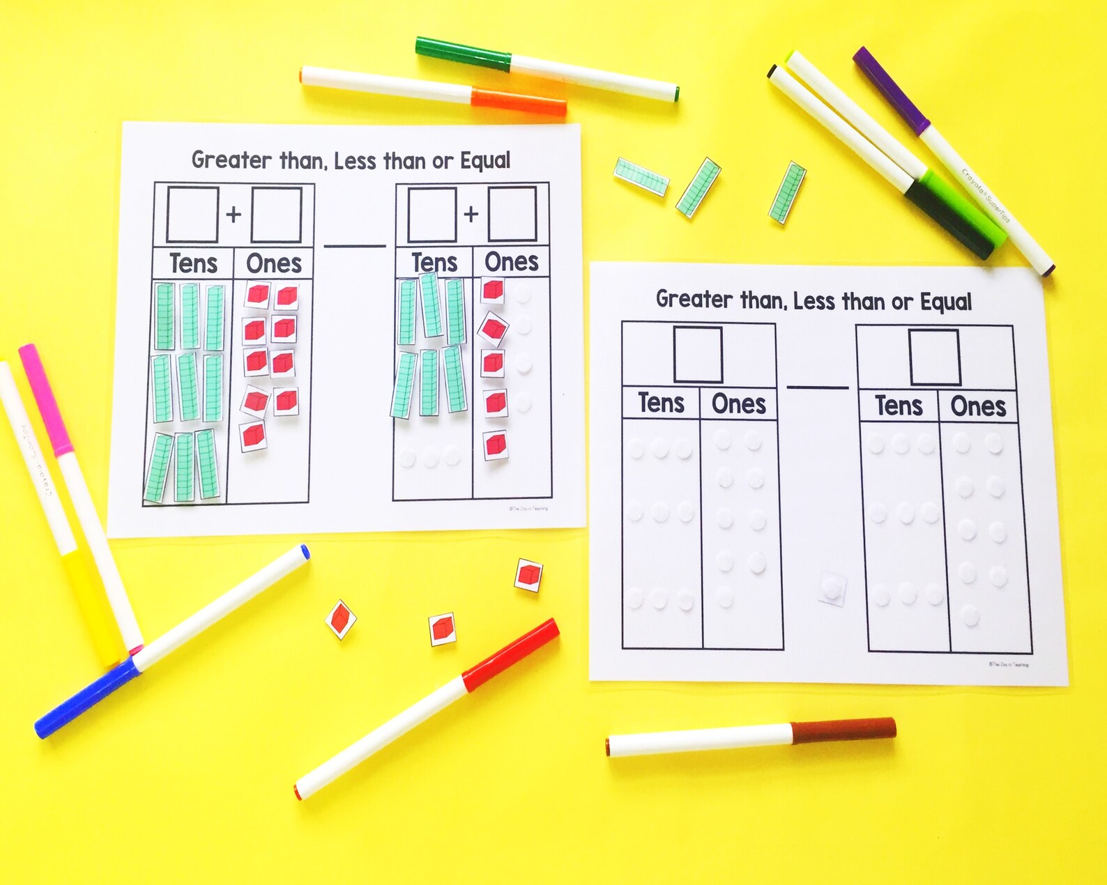 Number Math Center Activity - Etsy