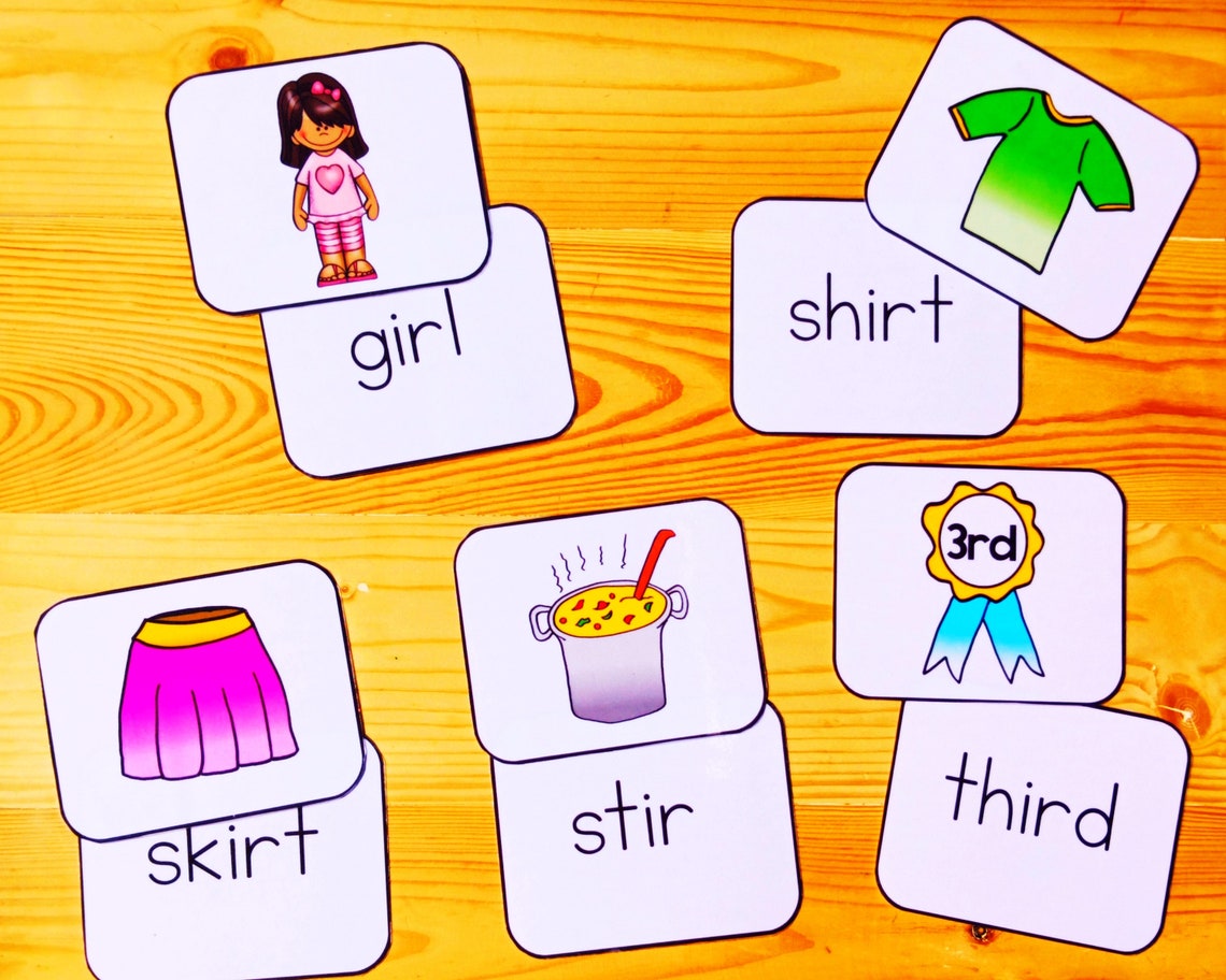 R-controlled Vowel Flashcards - Bossy R Flashcards - Etsy