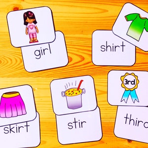 R-controlled Vowel Flashcards - Bossy R Flashcards - Etsy