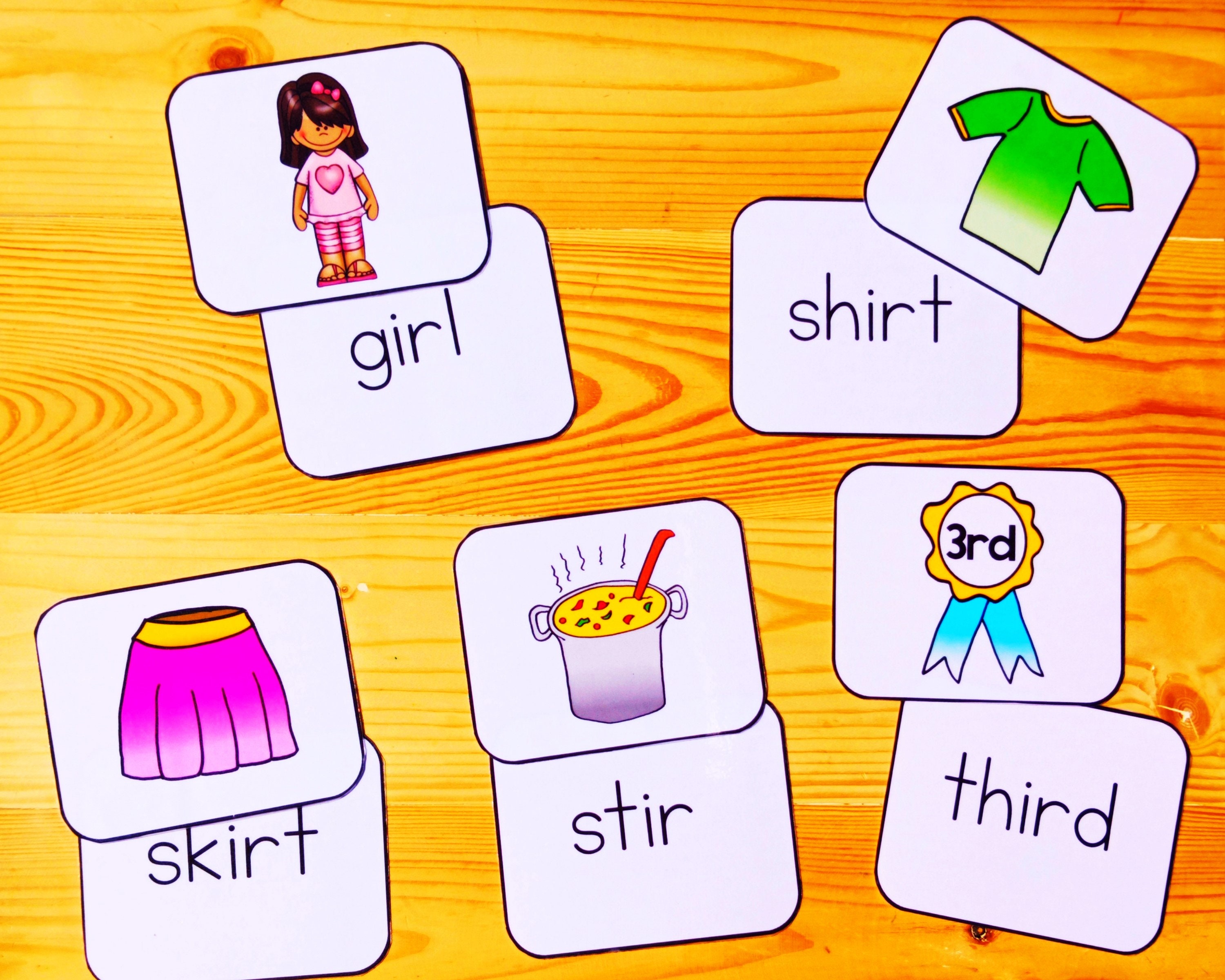 R-controlled Vowel Flashcards - Bossy R Flashcards - Etsy