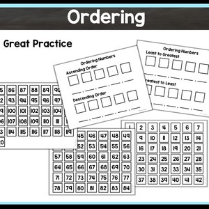 Number Math Center Activity - Etsy