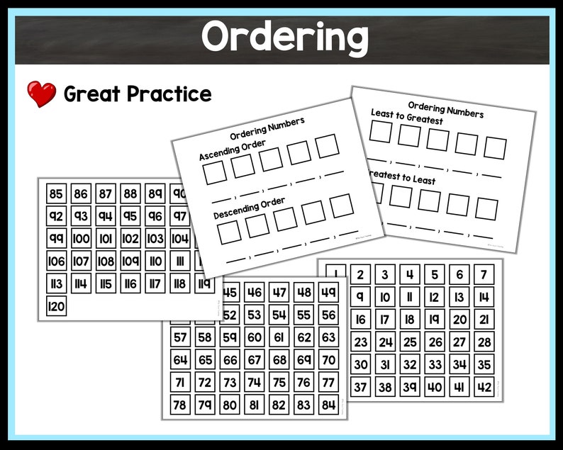 Number Math Center Activity - Etsy