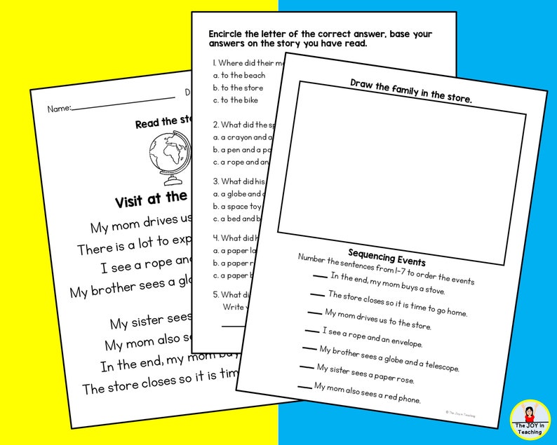 Second Grade Reading Comprehension Passages - Etsy