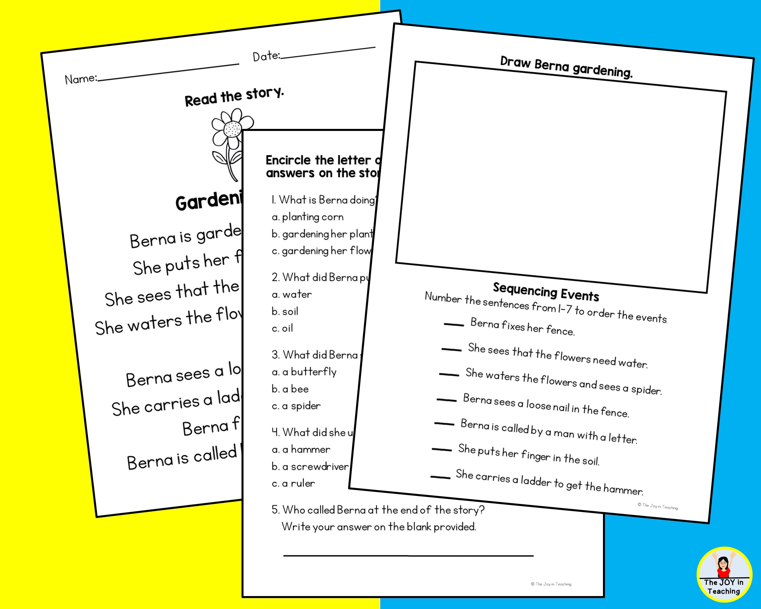 First Grade Reading Comprehension Passages - Etsy
