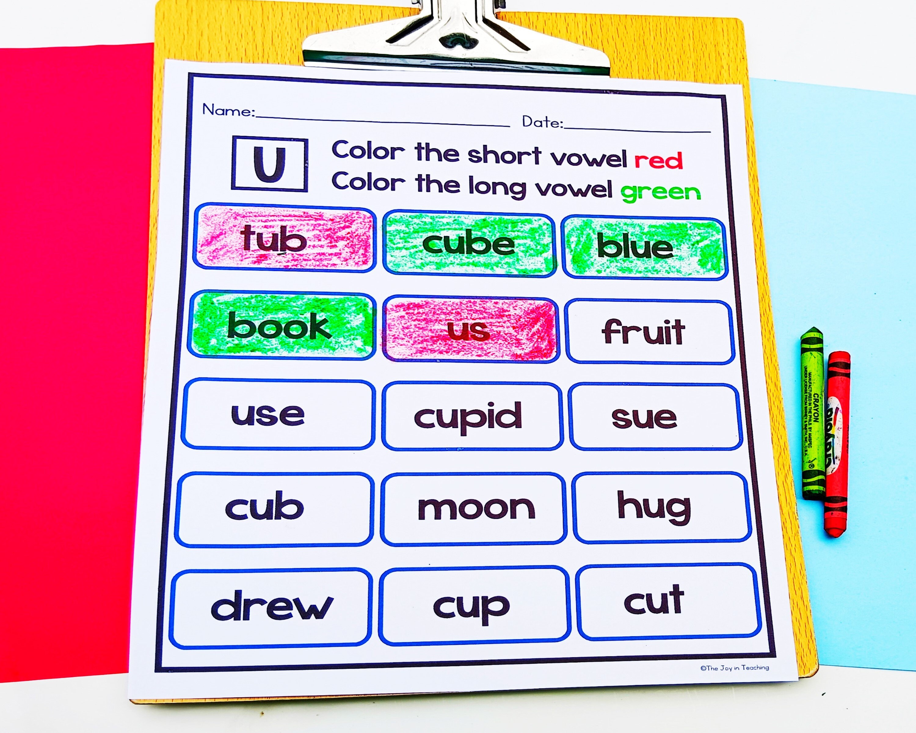 Short Vowel and Long Vowel Word Hunt - Etsy