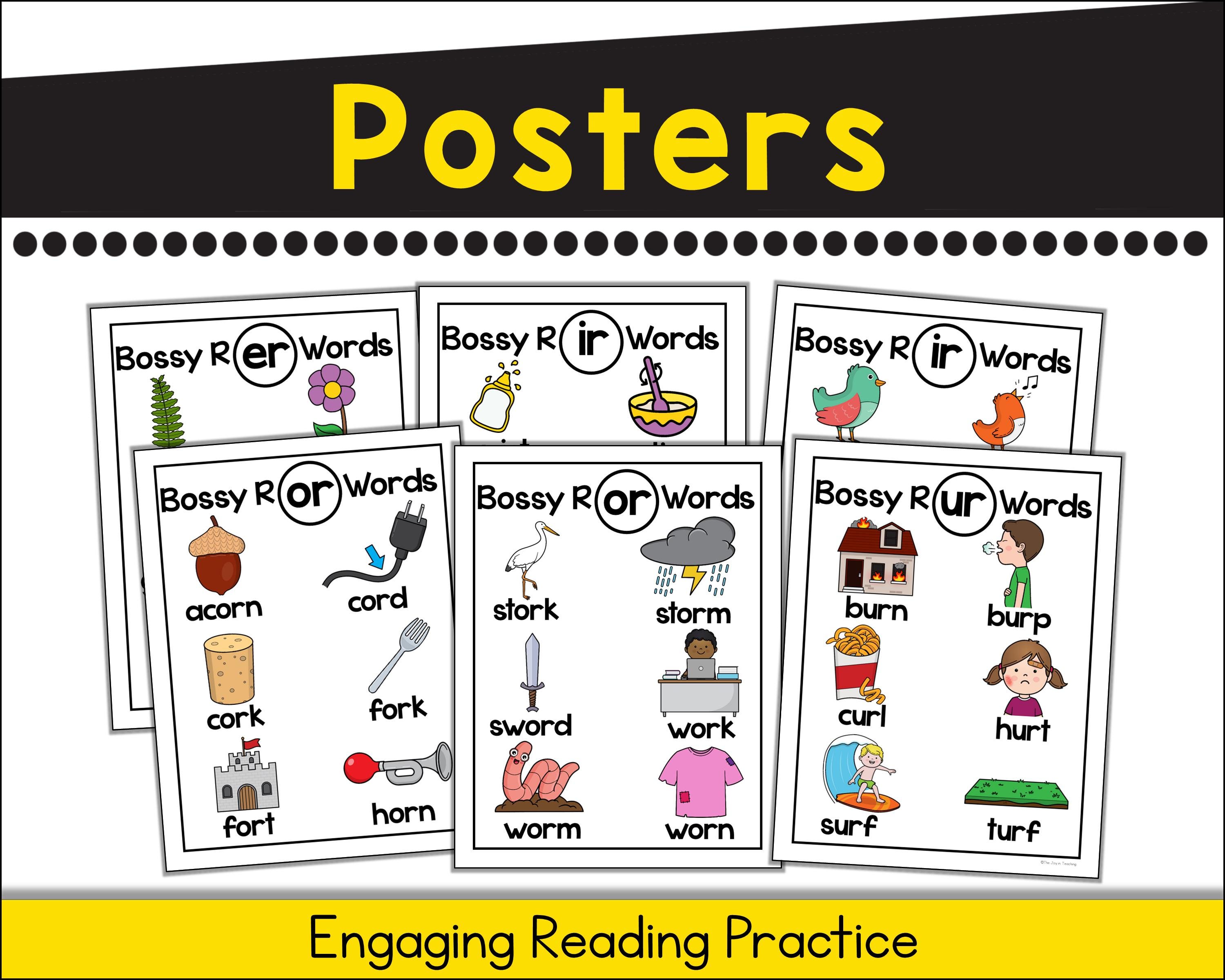 R-controlled Vowel Poster - Etsy