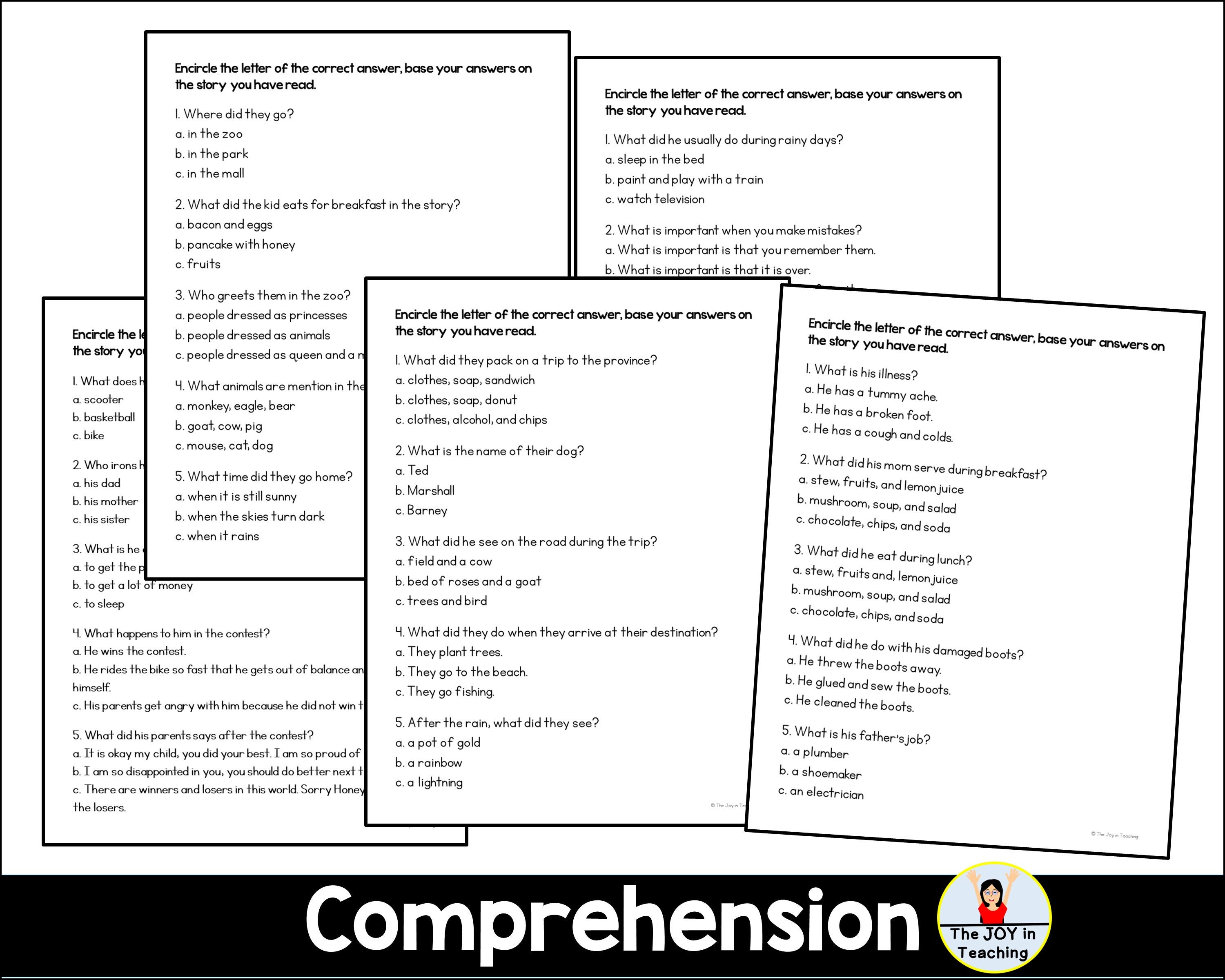 Long Vowel Reading Comprehension Passage - Etsy