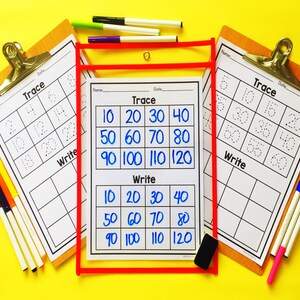 Skip Counting Tracing and Writing Worksheet - Etsy