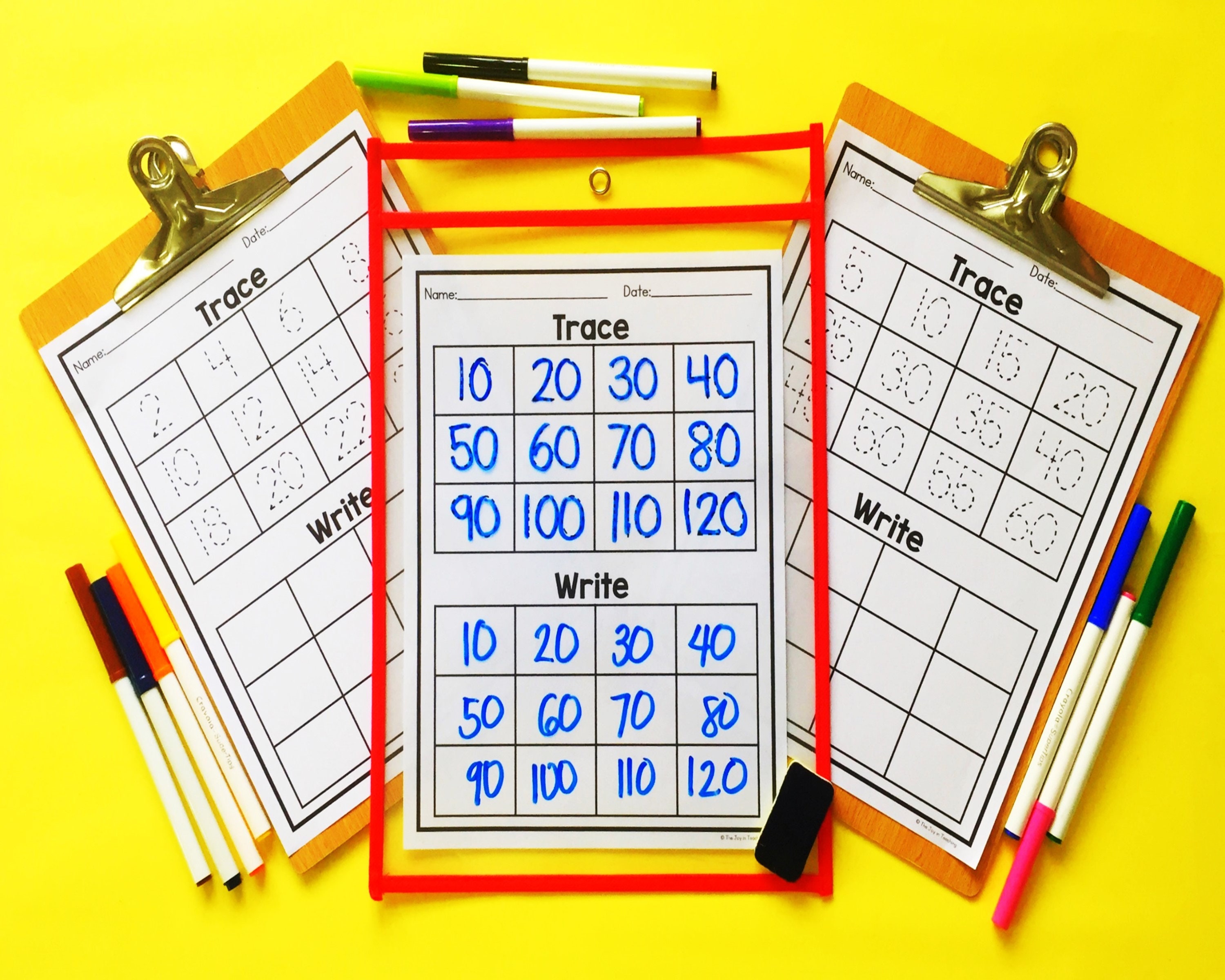 Skip Counting Tracing and Writing Worksheet - Etsy