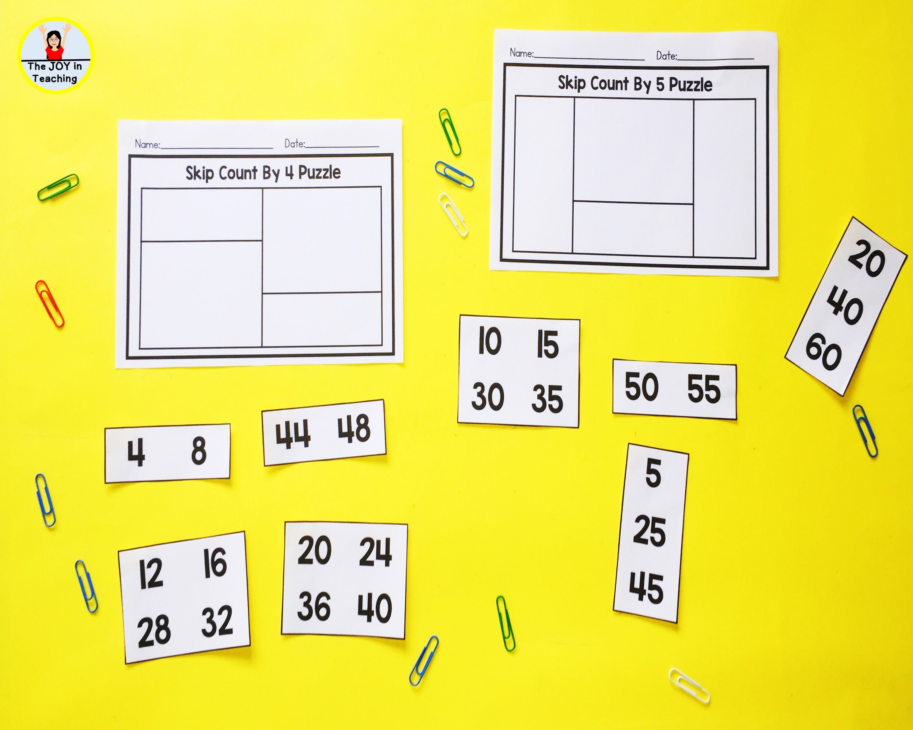 Skip Counting Puzzle Activity - Etsy UK