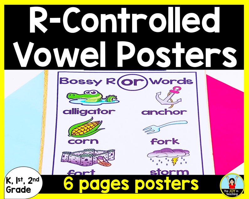 R-controlled Vowel Posters - Bossy R Posters - Etsy