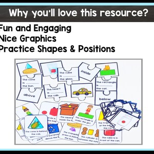 2D and 3D Shapes and Positions Task Cards - Etsy