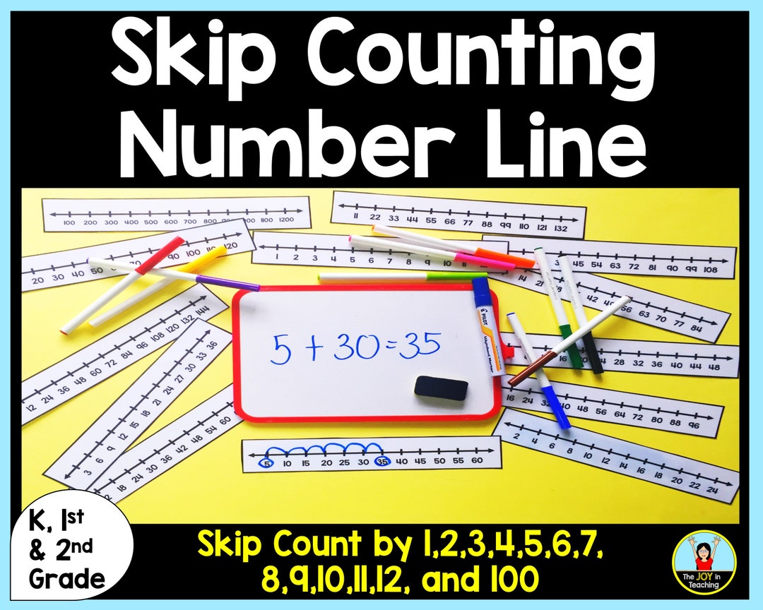 Skip Counting Number Line - Etsy